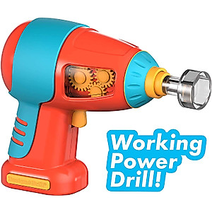 Educational Insights Design & Drill Bolt Buddies Rocket Take Apart Toy with Electric Toy Drill, Preschool STEM Toy, Gift for Boys & Girls, Ages 3+