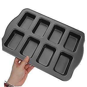 Carbon Steel Loaf Tins Mini Loaf Pans for Bread Baking Square Muffin Pan Oven Cake Pan Mini Bread Pans for Baking Oven Bread Pan Washable Baking Pan Bakery Baking Pan Baking Supply