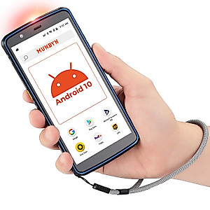 2023 MUNBYN Android Barcode Scanner PDA Inventory Scanner, Android 10, QR 2D 1D Barcode Scanner Reader, 3+32G, Portable Handheld Mobile Computer, IP67 Dual-Band Wi-Fi 4G BT Data Collector for Retail