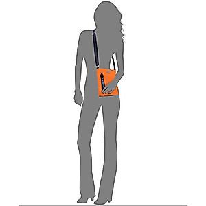 Nautica womens Diver Nylon Small Crossbody Bag Purse With Adjustable Shoulder Straps Cross Body, Seaport Sunset (Orange), One Size US