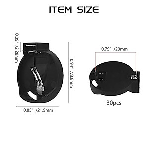 WMYCONGCONG 30 PCS CR2032 CR2025 Coin Button Cell Battery Holder Case, Black