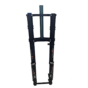 NBPOWER 26 * 4.0 Bike Air Fat Fork- Oil Spring Suspension Fork, Snow/Beach Fat KKE Fork 26 * 4.0 Tires, Alloy Material Fit 4.0" Tire Mountain Bike