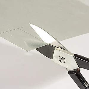 The Beadsmith Metal Plate Shears – 7 inches (178mm) – Steel Blades – Comfort Grip with Single-Leaf Spring Handle – Tool for Cutting Stamping Blanks, Sheet Metal (Up to 20 gauge) and Craft Wire