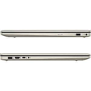 HP Laptop 17-cn0052ds 17.3" FHD(1920 x 1080) IPS, Intel Celeron N4120, Intel UHD Graphics 600, 4GB DDR4 RAM, 128GB SSD Storage, Windows 11 Home, Pale Gold (Renewed)
