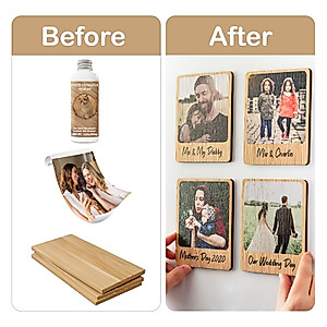 100g Photo Transfer Medium Gel, Gel Medium for Photo Transfer Can Transfer Photos to Wood and Other Hard Surfaces, Ideal for DIY Craft Enthusiasts to Decorate Their Home