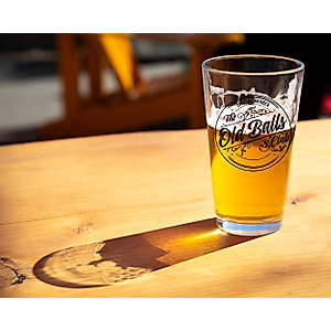 Old Balls Beer Glass - Funny Retirement or Birthday Gifts for Men - Unique Gag Gifts for Dad, Grandpa, Old Man, or Senior Citizen, 30th, 40th, 50th, 60th Birthday Gift for Men