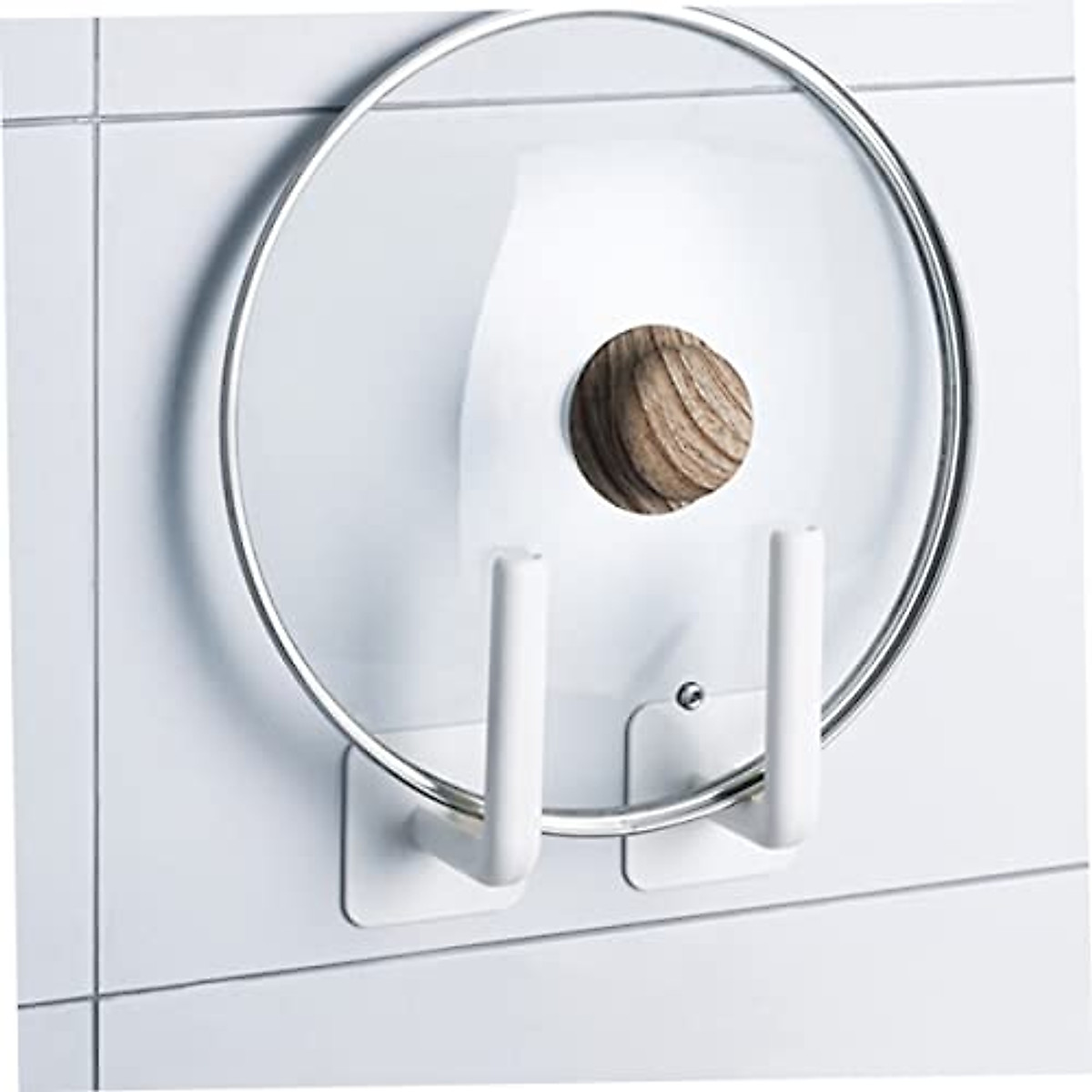 Cabilock 3pcs Pot Lid Storage Bracket Wall Mount Tool Organizer Decorative Shelf Bracket Towel Rack Stand Kitchen Utensil Organizer Kitchen Shelf Rack Cutting Board Holder Wall Pan Lid Rack