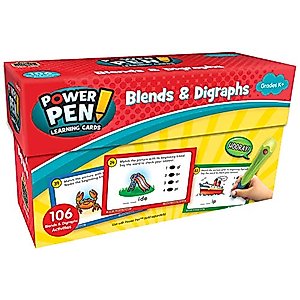 Teacher Created Resources Power Pen Learning Cards: Blends & Digraphs
