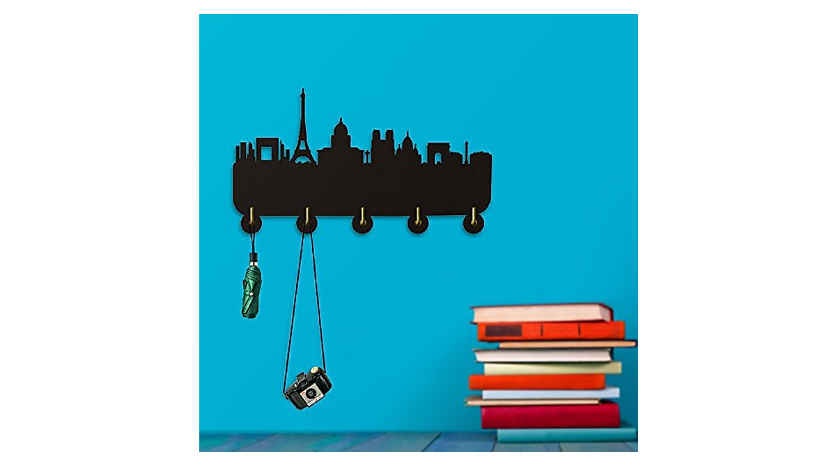 Paris Skyline Wall Hooks - Modern Decor for Home