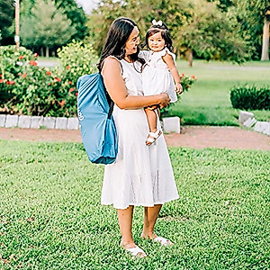 Baby Delight Go with Me Venture Portable Chair | Indoor and Outdoor | Sun Canopy | 3 Child Growth Stages | Teal