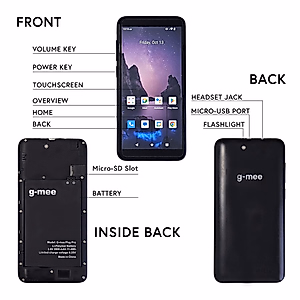 G-Mee Play Pro-64GB Android 12 Smartplayer, Use Like an 'Android iPod, Mp3 Player w/Bluetooth & Wi-Fi, Spotify Music Player/Mp4 Player & More, Kids' Safe Device w/Parental Controls