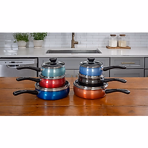 Paula Deen PD12PASSBK 12 Piece Cookware Set Black