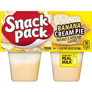 Snack Pack Pie Pudding Cups, Banana Cream, 13 oz (4 ct)