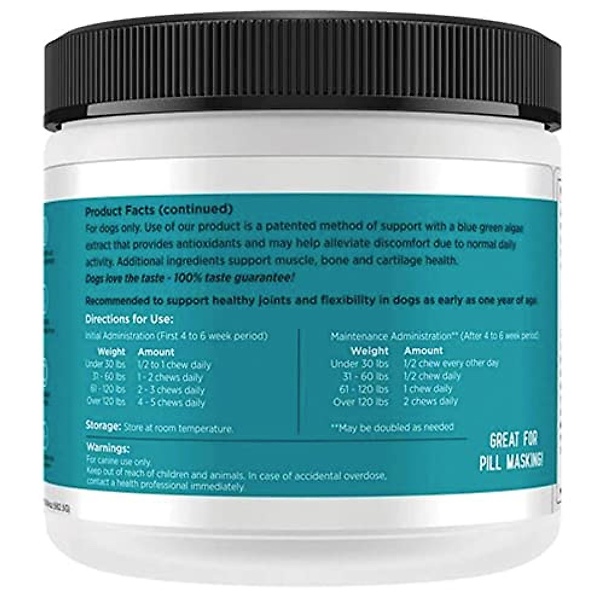 ACTIVPHY Hip + Joint Supplement with Glucosamine, MSM, and Blue Green Algae Extract, Vet Formulated, Anti-Inflammatory, Arthritis Relief, & Antioxidants, Made in USA, For Dogs, 75 ct