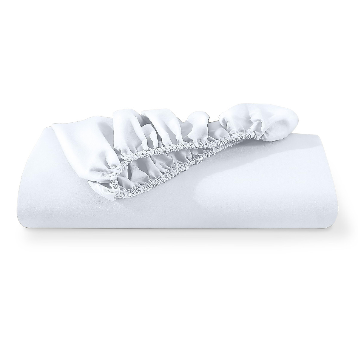 Bare Home Fitted Bottom Sheet Twin Size - Premium 1800 Microfiber - Ultra-Soft Hotel Luxury - Deep Pocket - Durable and Long Lasting (Twin, White)