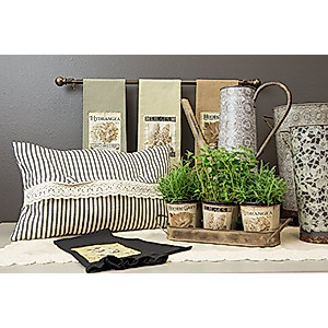 Heritage Lace Toast Vintage Garden 18"x26" Tea Towel