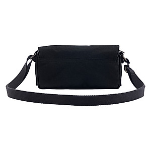 Carhartt Crossbody Horizontal Bag, Carries as a Crossbody or Waist Pack with Removable Strap, Black