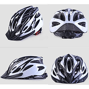 Bike Helmet,Bicycle Helmet Adjustable Size Ultralight Adult Cycling Helmet with Visor, Specialized Cycling Helmet for Men Women ES-022