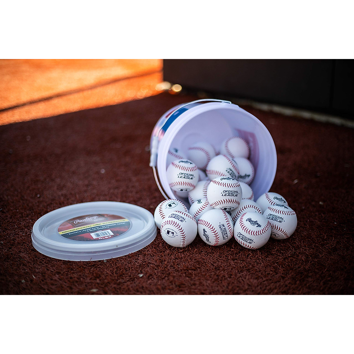 Rawlings | Official League Recreational Use Practice Baseballs | Youth/8U | OLB3 | Bucket | 24 Count
