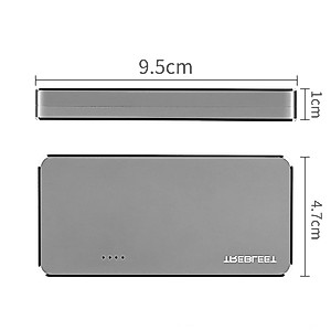 TREBLEET USB4 SSD Enclosure Compatible with Thunderbolt 3, Thunderbolt 4, 40Gbps to NVME M.2 2280 Hard Drive Case,Compatible with New M1 CPU