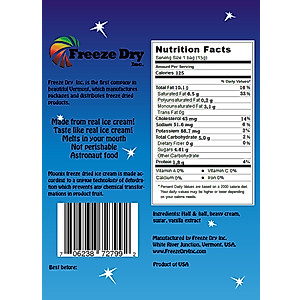 Moonix Freeze Dried Ice Cream. 5ct (Vanilla)