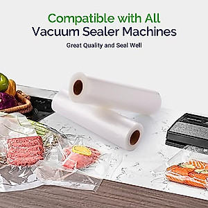 GERYON Vacuum Sealer Bags, 2 Pack 8x30ft Vacuum Sealer Roll Food Sealer Bags for All Vacuum Sealer Machine,BPA free,heavy duty