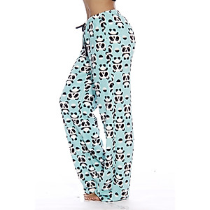 Just Love Women's Plush Pajama Pants, X-Large, Panda Jam