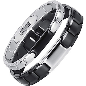 Smarter LifeStyle Elegant Matching Couples Bracelets, His and Hers Matching Bracelets For Couples Long Distance, Surgical Grade Steel Love Bracelet (Set)