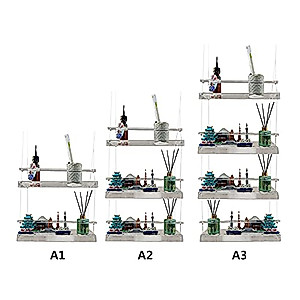 Goosacyon Window Plant Shelf Indoor Transparent Hanging Planter Shelf Displays Storage Rack Acrylic Window Shelves for Living Room Bedroom Bathroom Kitchen (210506SH01-2-10572-1910008621)