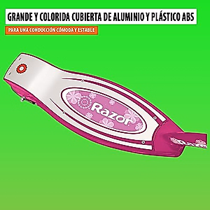 Razor E100 Electric Scooter for Kids Ages 8+ - 8" Pneumatic Front Tire, Hand-Operated Front Brake, Up to 10 mph and 40 min of Ride Time, For Riders up to 120 lbs