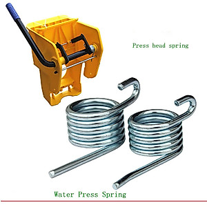 NentMent 2 Pack Water Press Spring Replacement for Commercial Mop Bucket Side-Press Wringer Torsion Springs for Combo on Wheels Heavy Duty Business Floor Cleaning Mopping Buckets Accessories