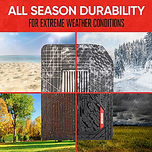 Motor Trend AdventureMax Car Floor Mats Full Set - Durable Rubber Floor Mats for Cars with Debris Capture Grooves, All Weather Interior Protection for Front and Rear with Non-Slip Backing, Black