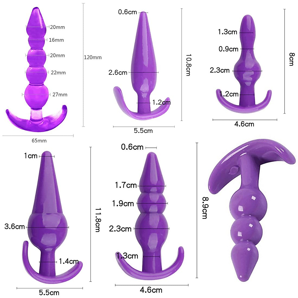 41Pcs SM Bondage Restraint Vibrator Silicone Anal Plug Sex Toys for Butt Plug