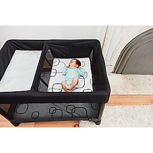 4moms breeze Bassinet Sheets, For Baby Bassinets and Furniture, Waterproof, Machine Washable, Soft, Plush Fabric, Silver/White, 1 Count (Pack of 1)