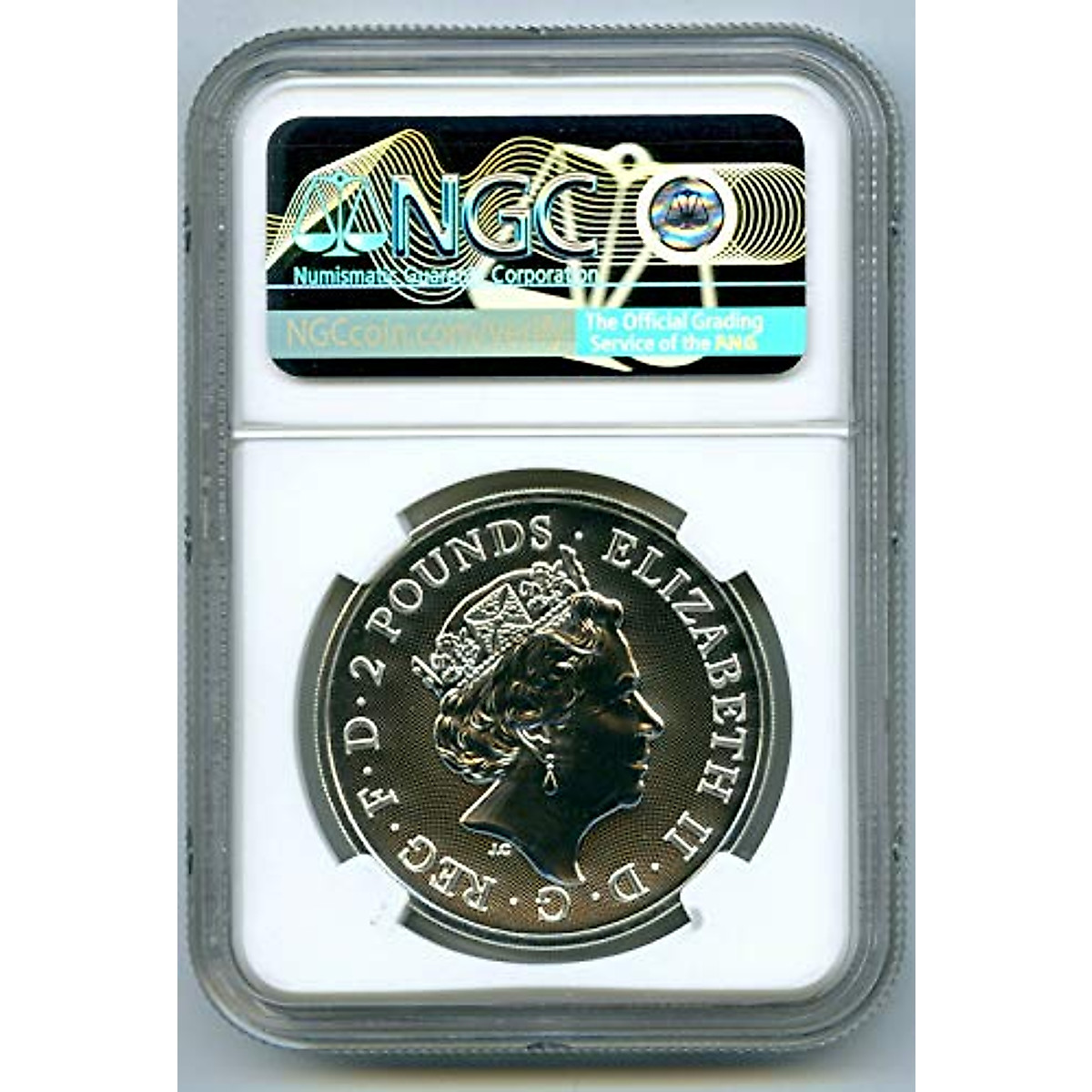 2020 No Mint Mark Great Britain Royal Arms Two Pounds NGC MS69