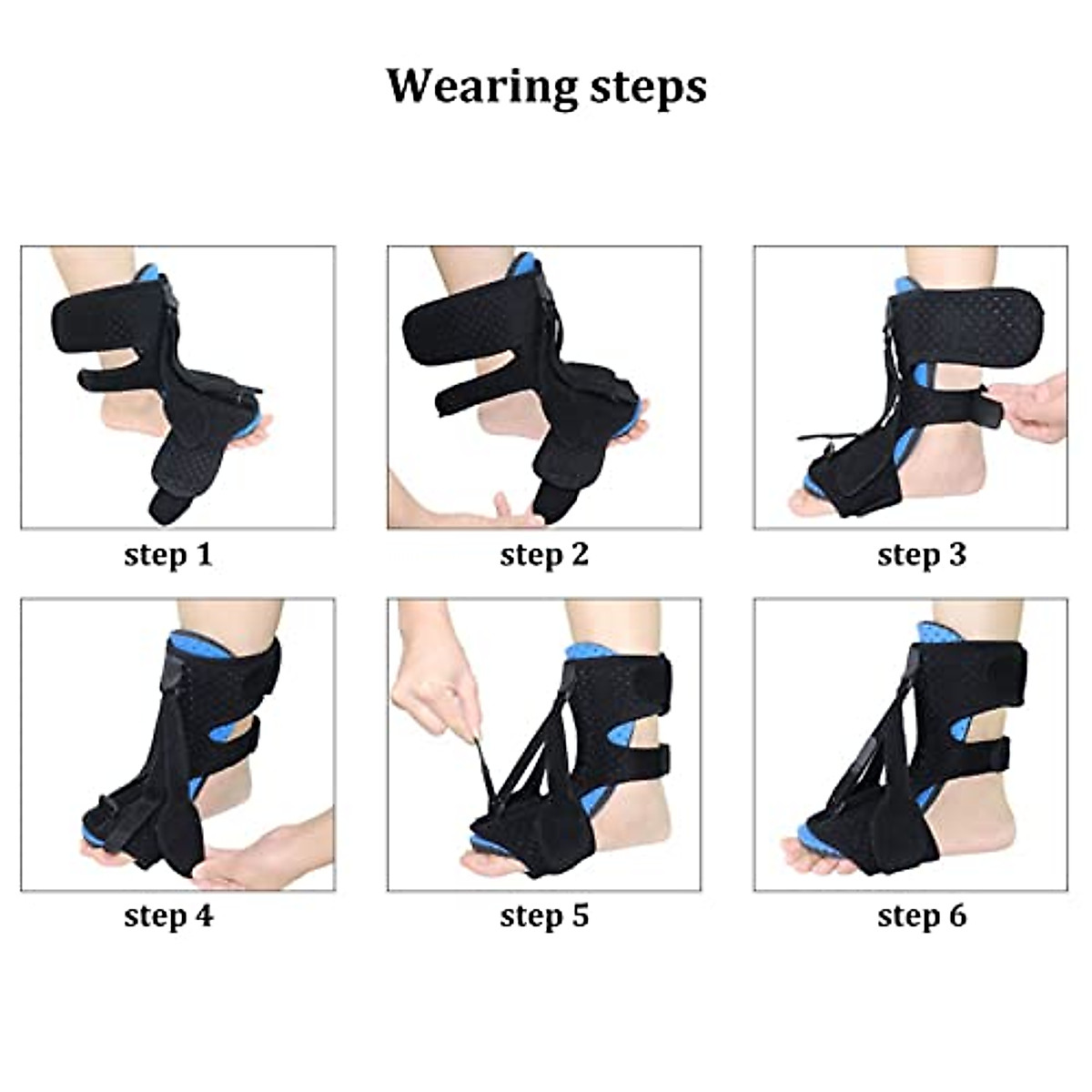 CUCUFA Plantar Fasciitis Night Splint, Plantar Fasciitis Relief Brace Foot Support for Plantar Fasciitis Treatment Heel Achilles Tendonitis Pain Relief for Men Women (Pink)