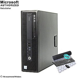 HP ProDesk 600 G2 SFF Desktop Computer Inter i5-6500 Up to 3.60GHz 32GB DDR4 RAM New 1TB SSD Built-in AX200 Wi-Fi 6 HDMI Dual Monitor Support Wireless Keyboard and Mouse Win10 Pro (Renewed)