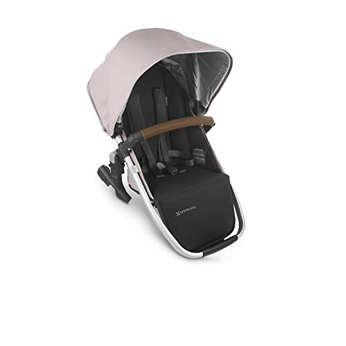 UPPAbaby Vista V2 Stroller - Alice (Dusty Pink/Silver/Saddle Leather) + Upper Adapters + RumbleSeat V2- Alice (Dusty Pink/Silver/Saddle Leather)