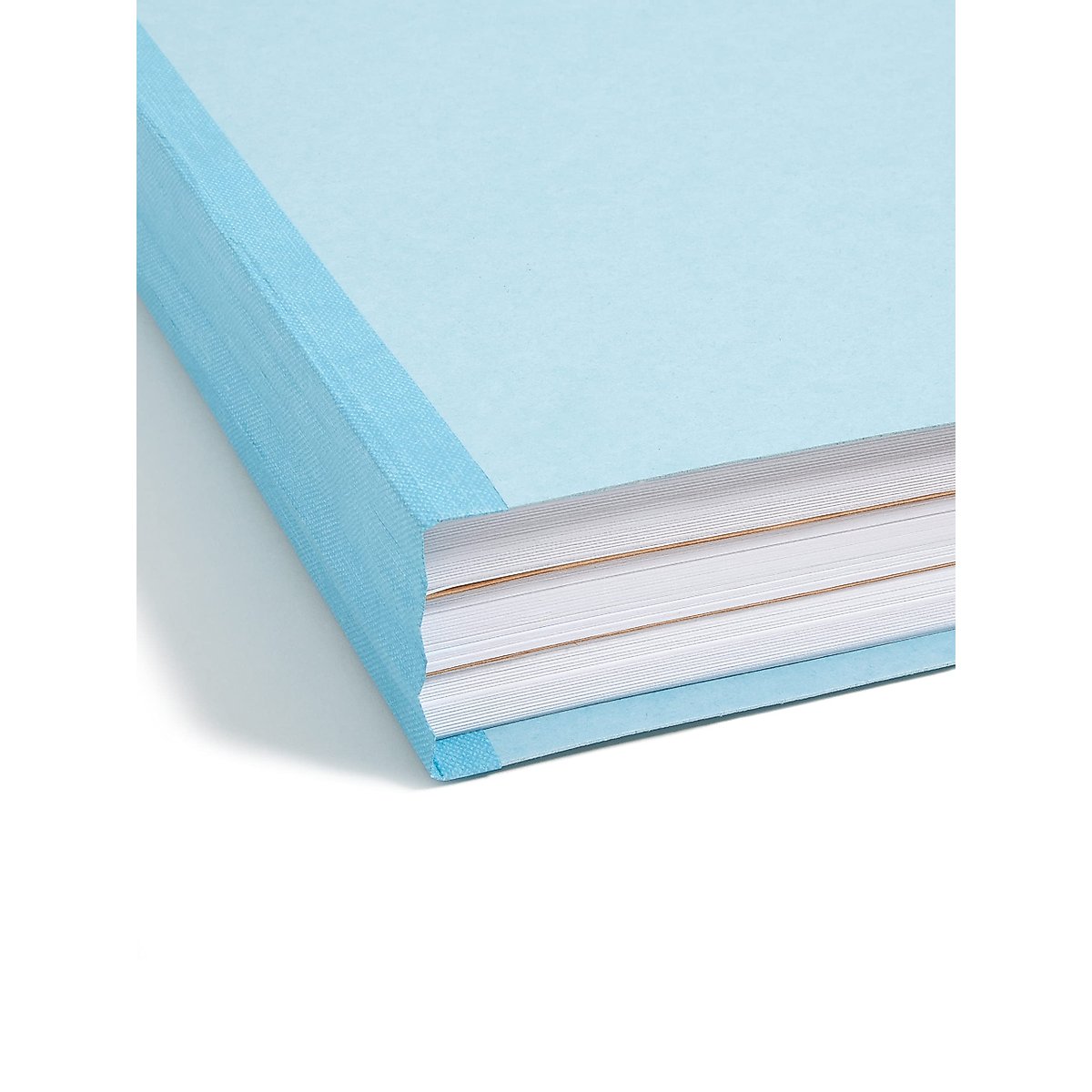 Smead FasTab Hanging Pressboard Classification Folder with SafeSHIELD Fasteners, 2 Dividers, 2/5-Cut Built-in Tab, Letter Size, Blue, 10 per Box (65115)