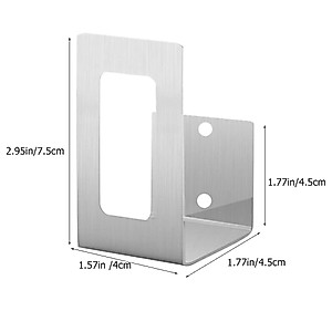 Hemoton 6 Pack Pot Lid Organizer for Cabinet Universal Pan Lid Organizers Stainless Steel Pot Lid Racks Pan Lid Holders Wall Mount Pots Top Storage Organize Adjustable Pot Lid Holders