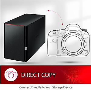 BUFFALO LinkStation SoHo 220 4TB 2-Bay NAS Network Attached Storage with HDD Hard Drives Included NAS Storage That Works as Small Office and Home Cloud or Network Storage Device for Home Office