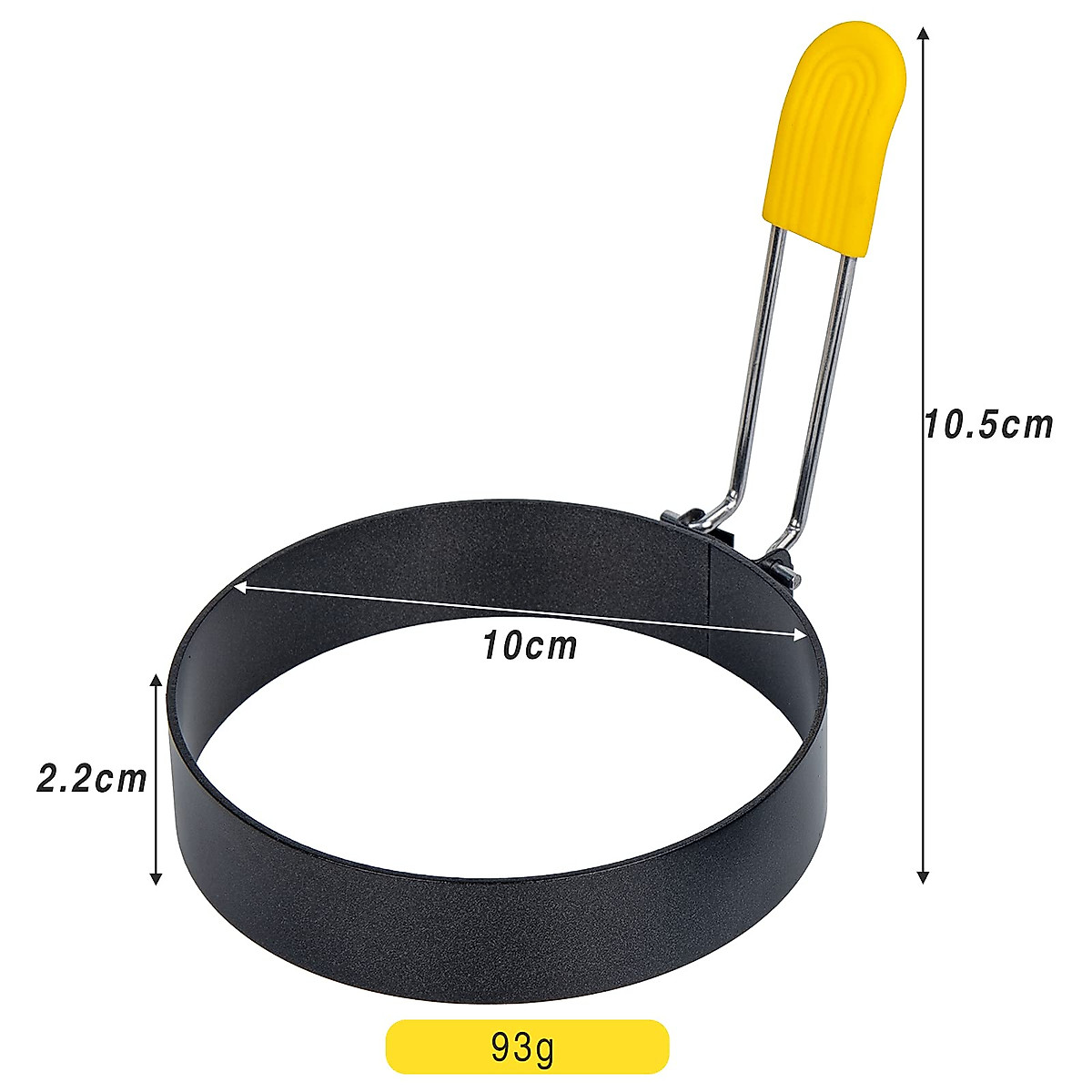 Egg Rings Egg Molds for Frying Egg Circles for Frying Eggs Round Egg Cooker Ring Stainless Steel Egg Shaper Cooking Tool for Frying Egg Sandwich Mold (4)