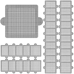 OneAXE Disposable Hair Catcher Shower Drain Floor Sink Strainer Filter Mesh with Stickers for Bathroom and Kitchen 30 Pack Square Grey, Gray, DL003