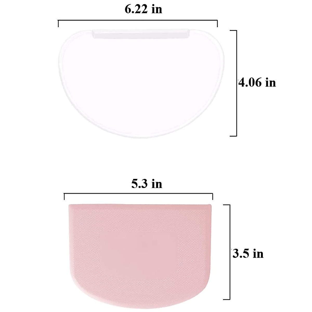 BOMJJOR Dough Bowl Scraper Silicon Dough Scrapers Home Kitchen Food Grade PE Backing Dough Blenders Hard Cutter for Cooking Bread Cake Mixing Dough Scrapers 4 Pack