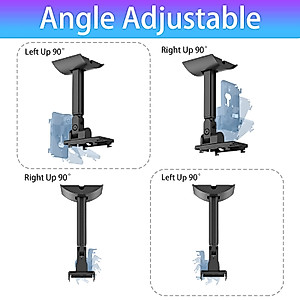 Dinghosen Wall/Ceiling Mount Bracket for UB-20 Series II ST535 ST525 ST520 535III 525III CM520 Virtually Invisible 300 Lifestyle 600 SoundTouch JC-II AM6-V AM10-V AM10IV Black (Set of 5)