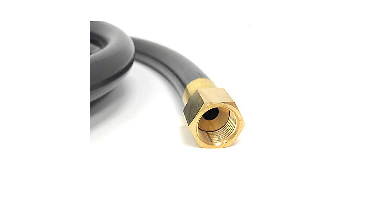 8' LP Propane Gas Hose - Low Pressure for RV, BBQ & Grills