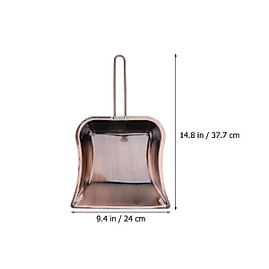 Tofficu Dust Pan Stainless Steel Dustpan Industrial Metal Dust Pan Decorative Dustpan for Household Cleaning Supply Cleaning Sweeping Kitchen