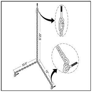 Cambridge Casual 130228-HW-NT-XX-XX Bentley Porch Swing, Natural Brown