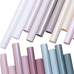 Rikyo 20 Counts Vintage Silver Red Fresh Flowers Wrapping Paper,Florist Bouquet Paper,Waterproof Holding Flowers Christmas Gift Wrapper Florist Bouquet Material 22.75"