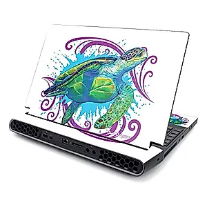 MightySkins Skin for Alienware AREA-51M R2 (2020) - Abstract Black | Protective, Durable, and Unique Vinyl Decal wrap Cover | Easy to Apply, Remove, and Change Styles | Made in The USA